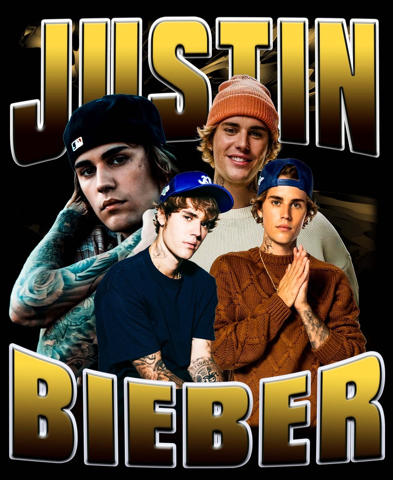 Justin Bieber T Shirt Design PNG Instant Download - Etsy