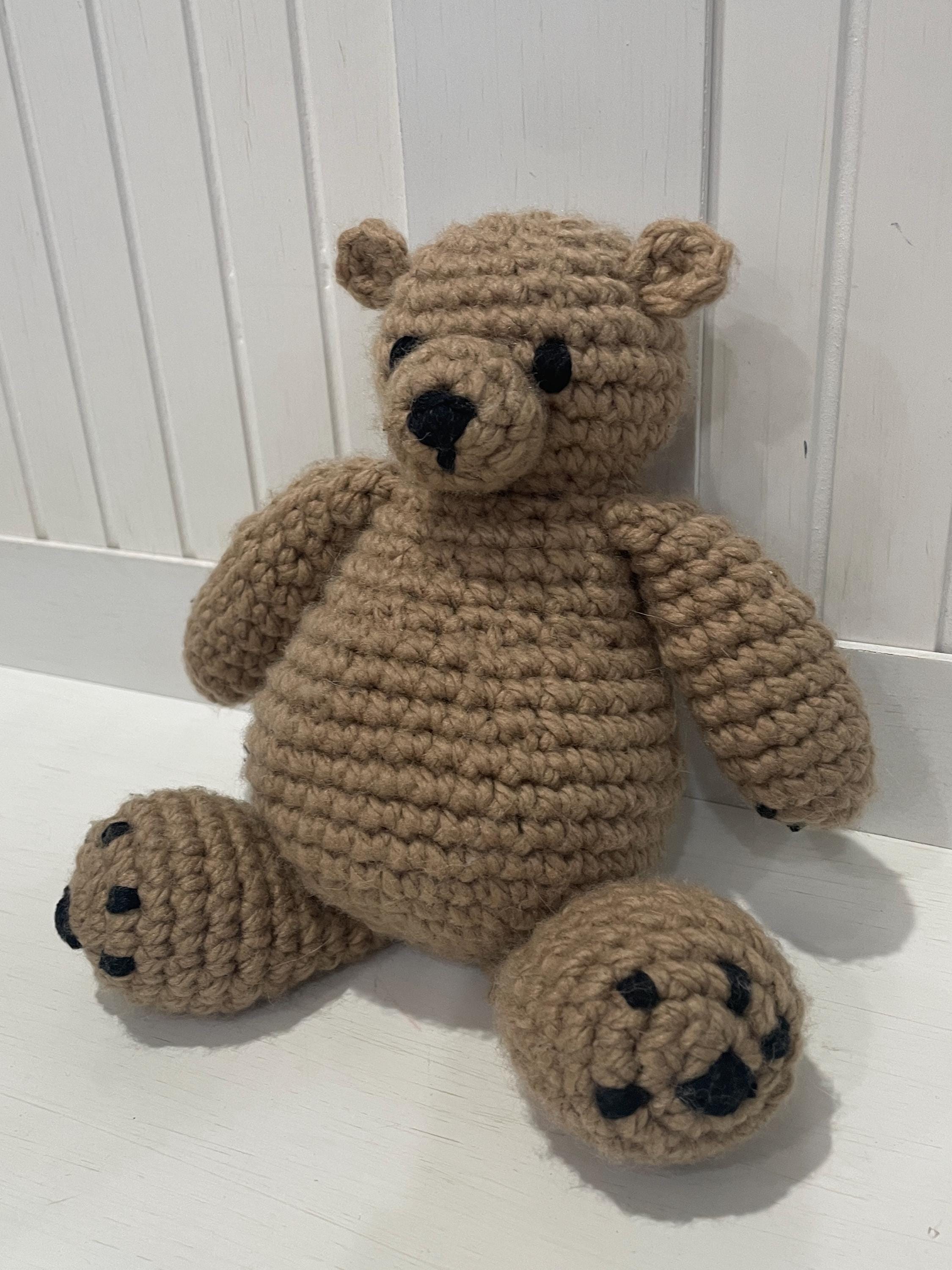 Easy Teddy Bear Crochet Pattern With Bag and Scarf; Beginner Friendly ...