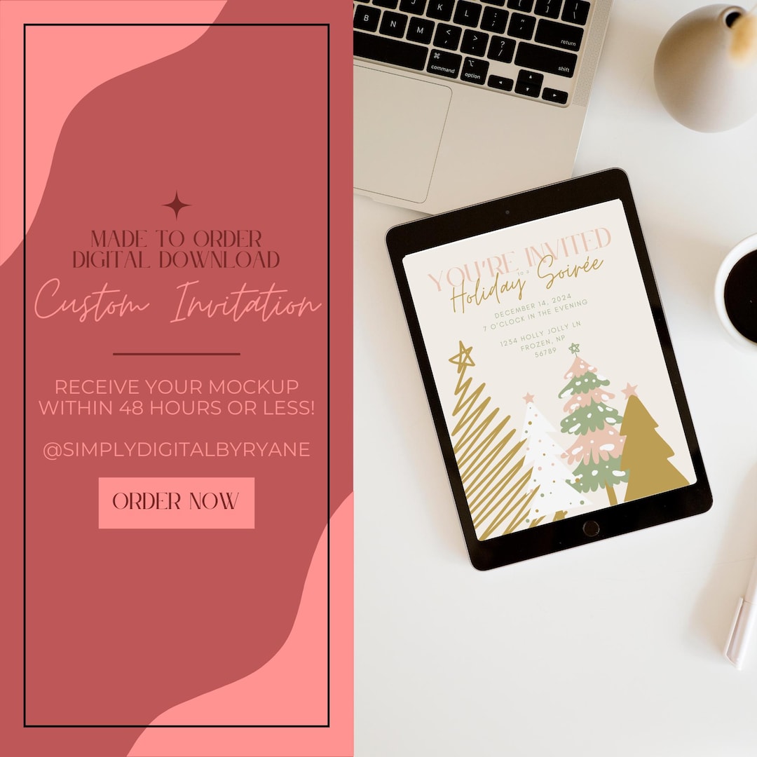 Custom Digital Invitation Package | Personalized Canva Invitation ...