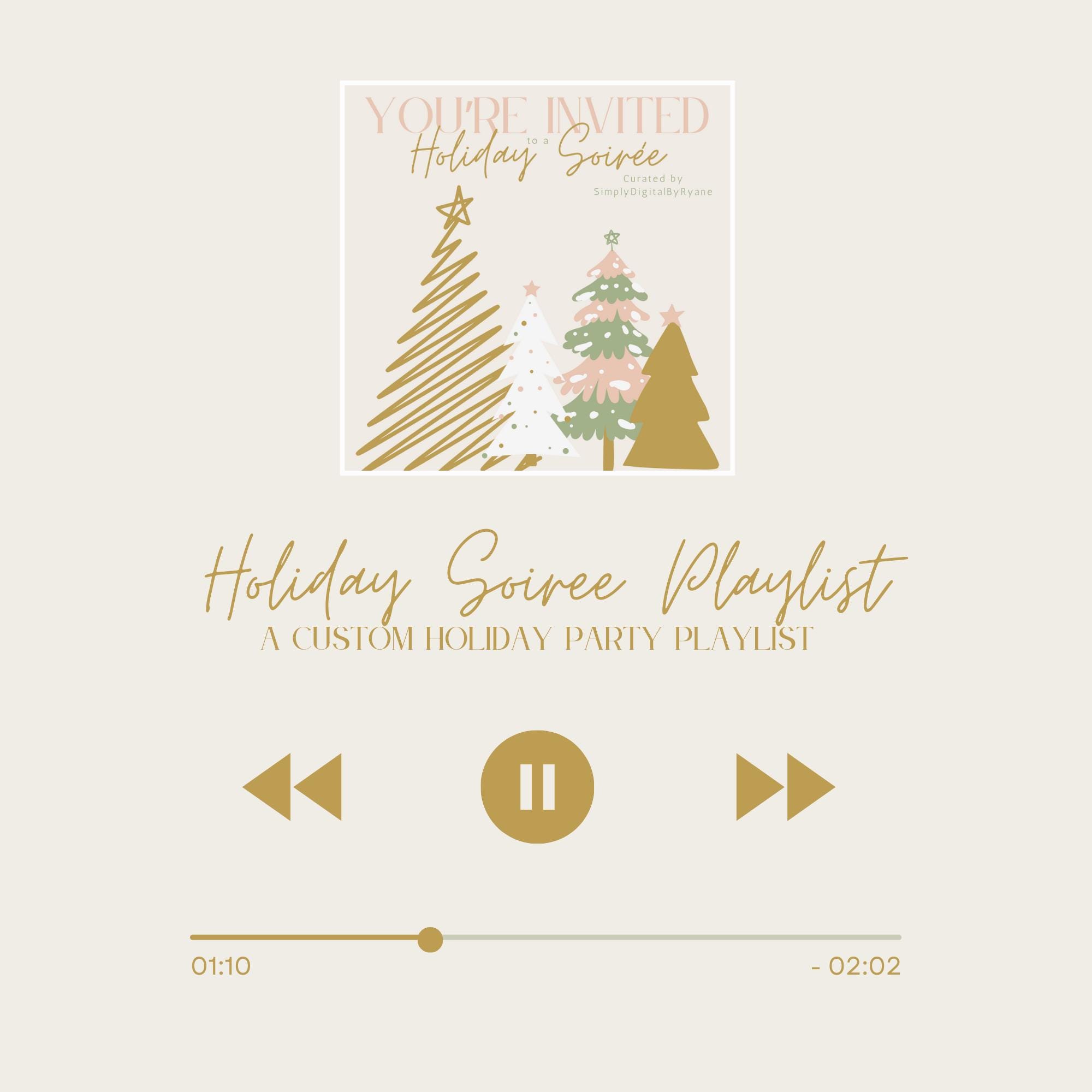 Custom Holiday Spotify Playlist Guide With QR Code - Etsy