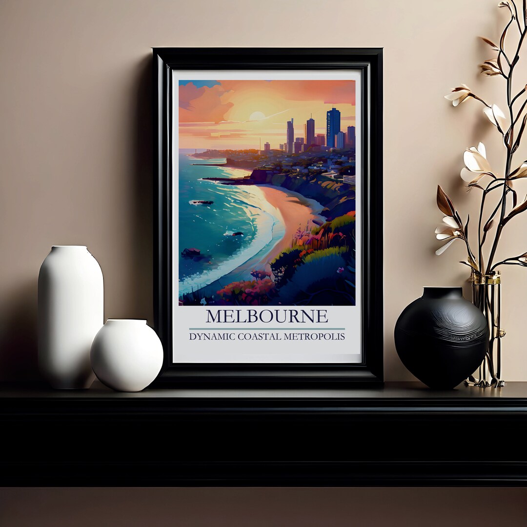 Melbourne Print, Melbourne Poster, Melbourne Decor, Melbourne Digital ...