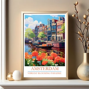 Amsterdam Print, Wall Art, Amsterdam Poster, Amsterdam Decor, Travel ...