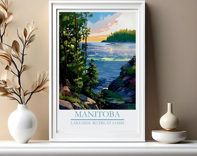 Manitoba Print Prairie // Province Map Silhouette - Etsy Canada