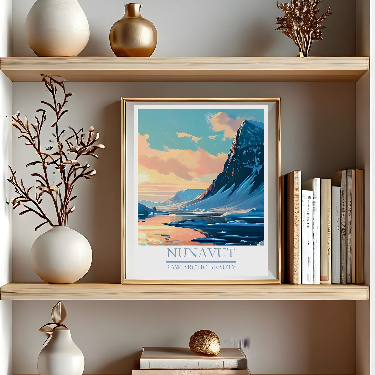 Nunavut Print, Nunavut Poster, Nunavut Decor, Digital, Nunavut Digital ...