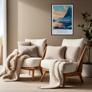 Nunavut Print, Nunavut Poster, Nunavut Decor, Digital, Nunavut Digital ...