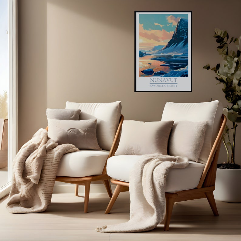 Nunavut Print, Nunavut Poster, Nunavut Decor, Digital, Nunavut Digital ...