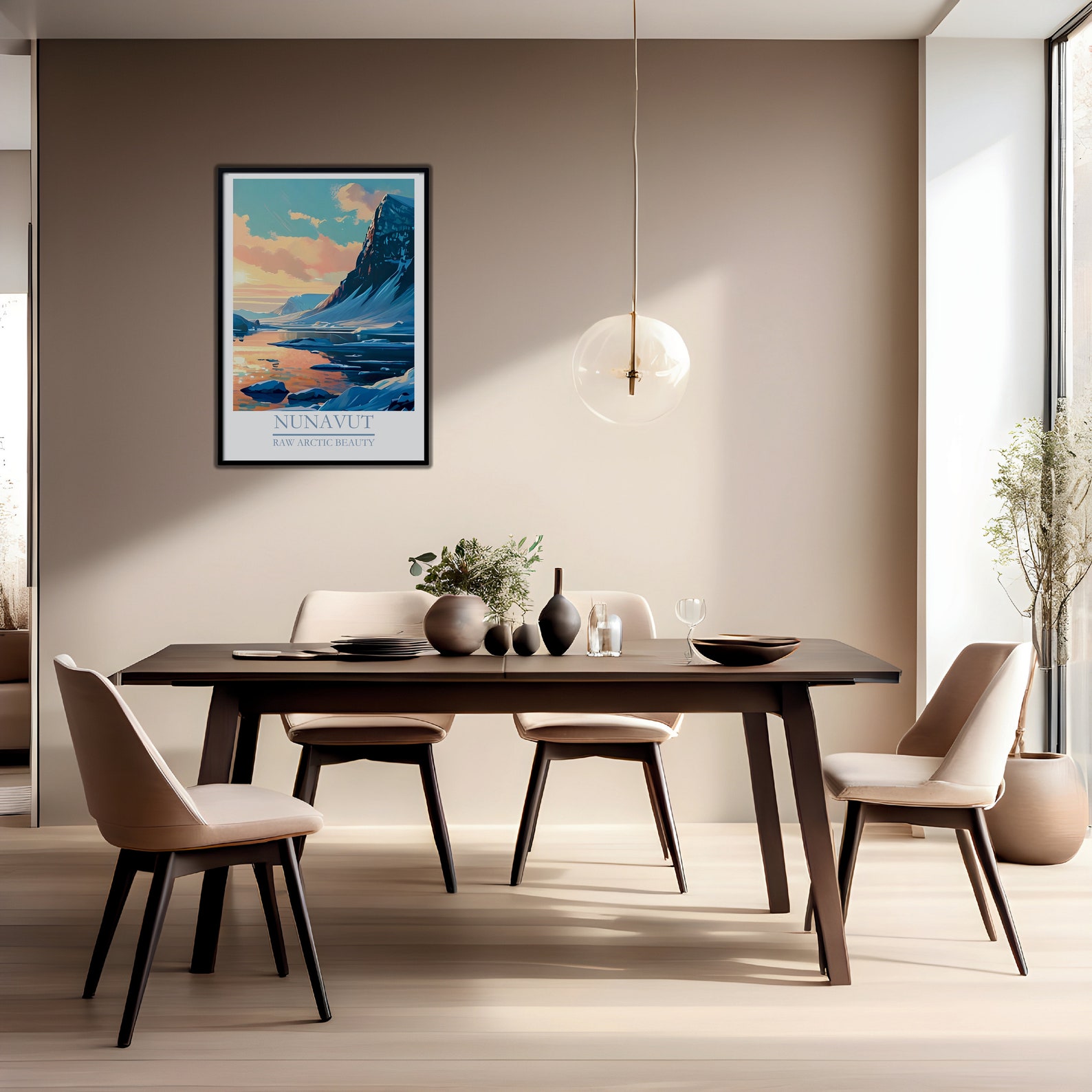 Nunavut Print, Nunavut Poster, Nunavut Decor, Digital, Nunavut Digital ...