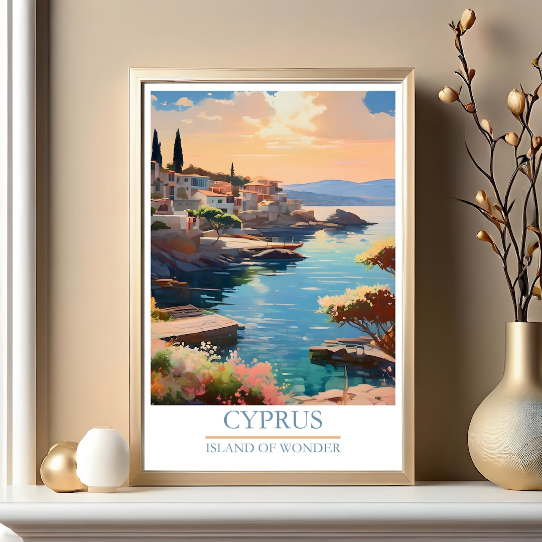 Cyprus Print, Wall Art, Cyprus Poster, Cyprus Decor, Cyprus Print ...