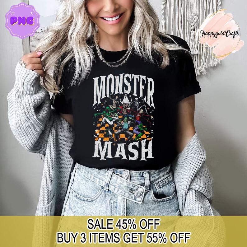 Halloween Monster Mash Png, Horror Movie Png, Retro Halloween, Monster ...