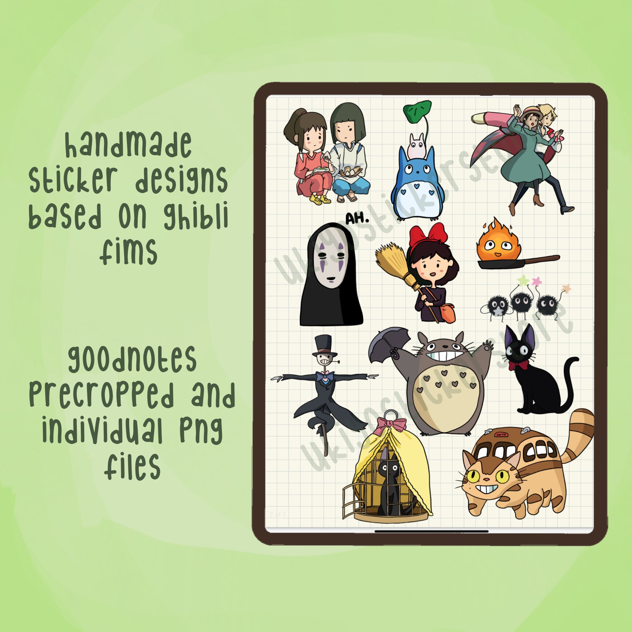 Ghibli Studio Digital Stickers| Goodnotes Stickers| Notability Stickers ...