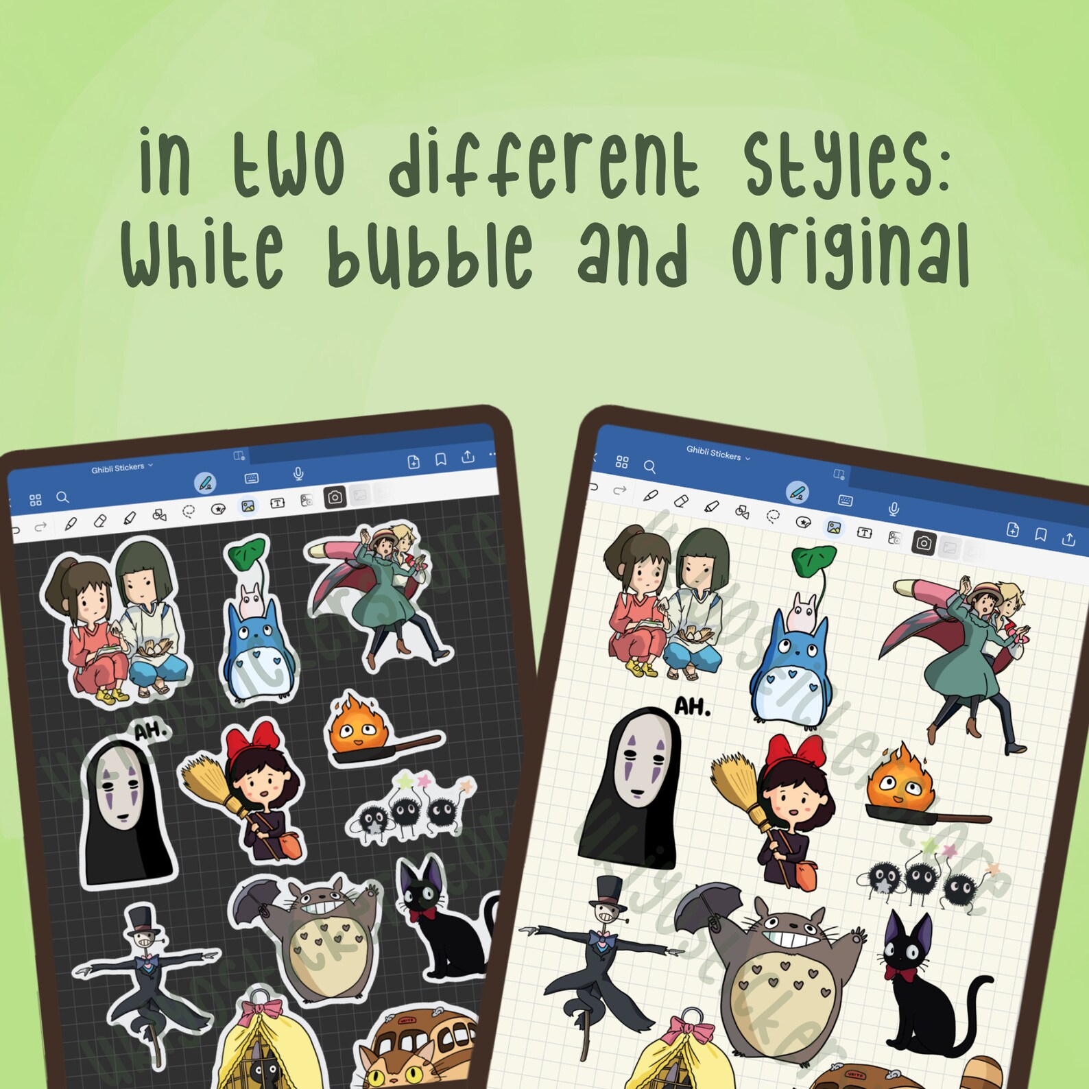 Ghibli Studio Digital Stickers| Goodnotes Stickers| Notability Stickers ...