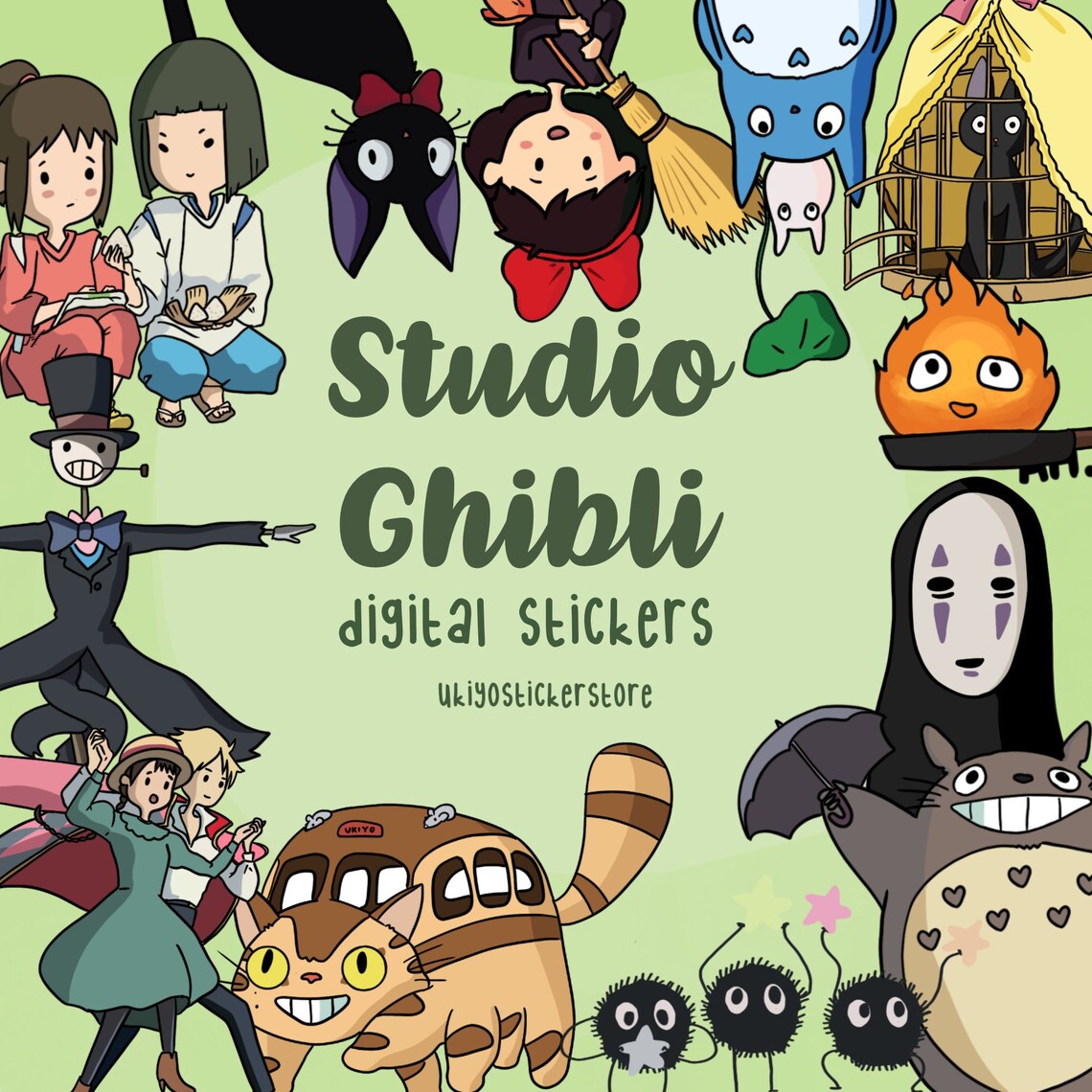 Ghibli Studio Digital Stickers| Goodnotes Stickers| Notability Stickers ...