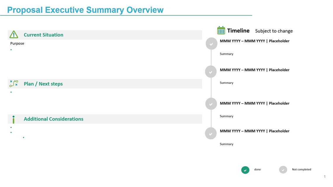 Executive Summary Template Bundle - Etsy