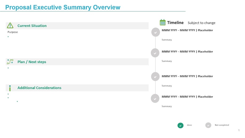 Executive Summary Template Bundle - Etsy