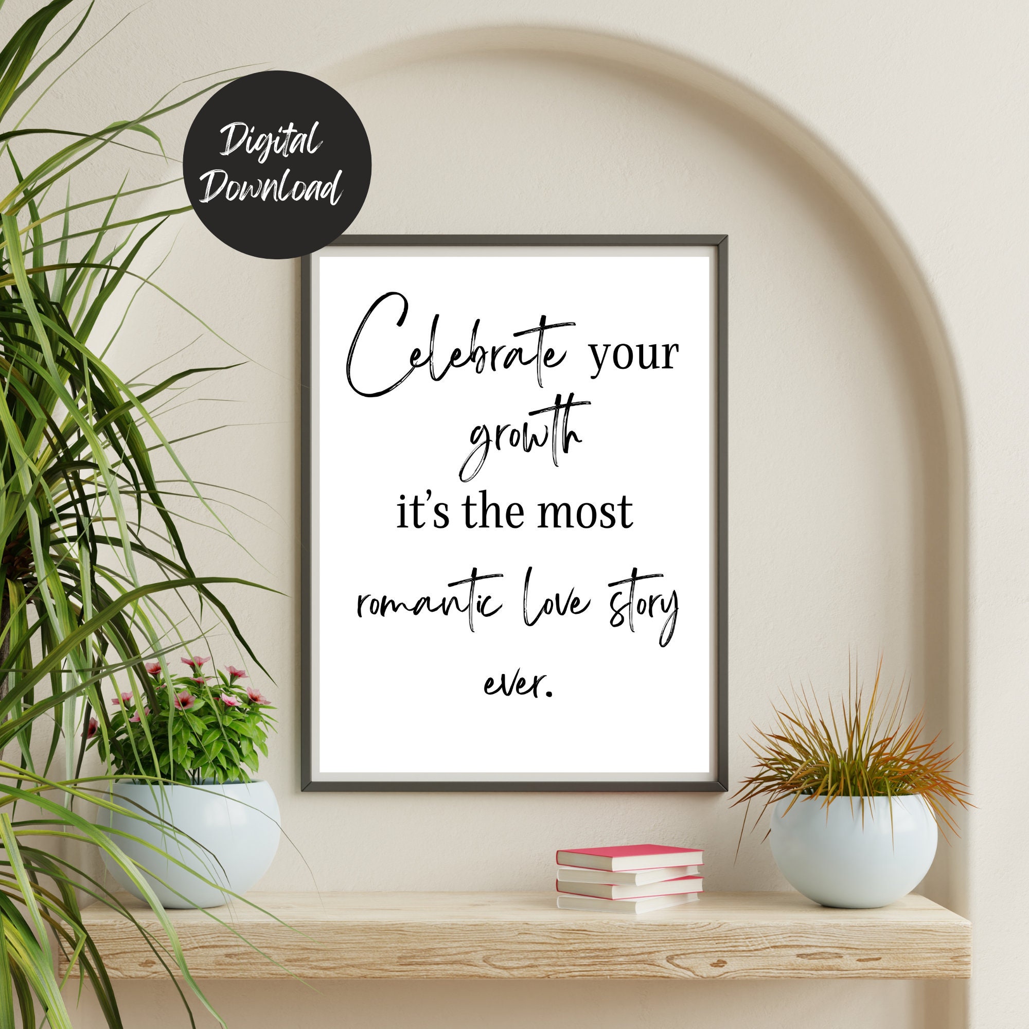 Growth Mindset Poster: Inspirational Life Quote Art (digital Download ...