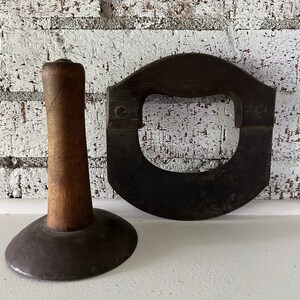 1800s Antique Farmer Hog Scraper Tool & Single Blade Food Chopper ...