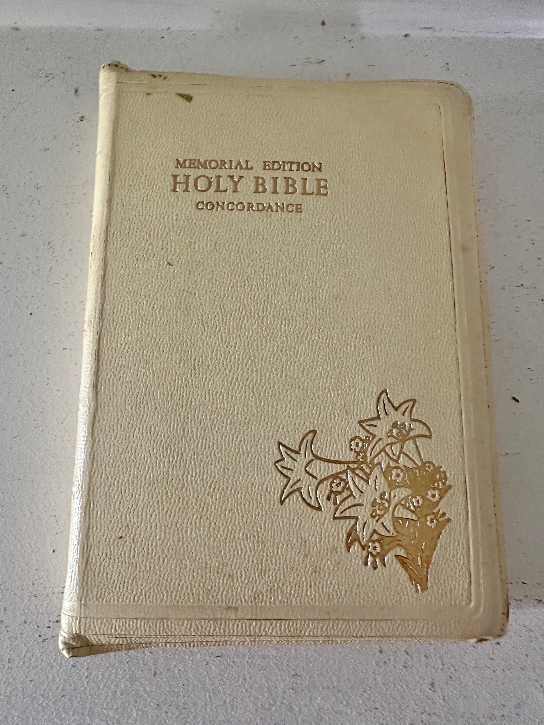 Vintage Holy Bible, New & Old Testaments, Memorial Bible From Teamsters ...