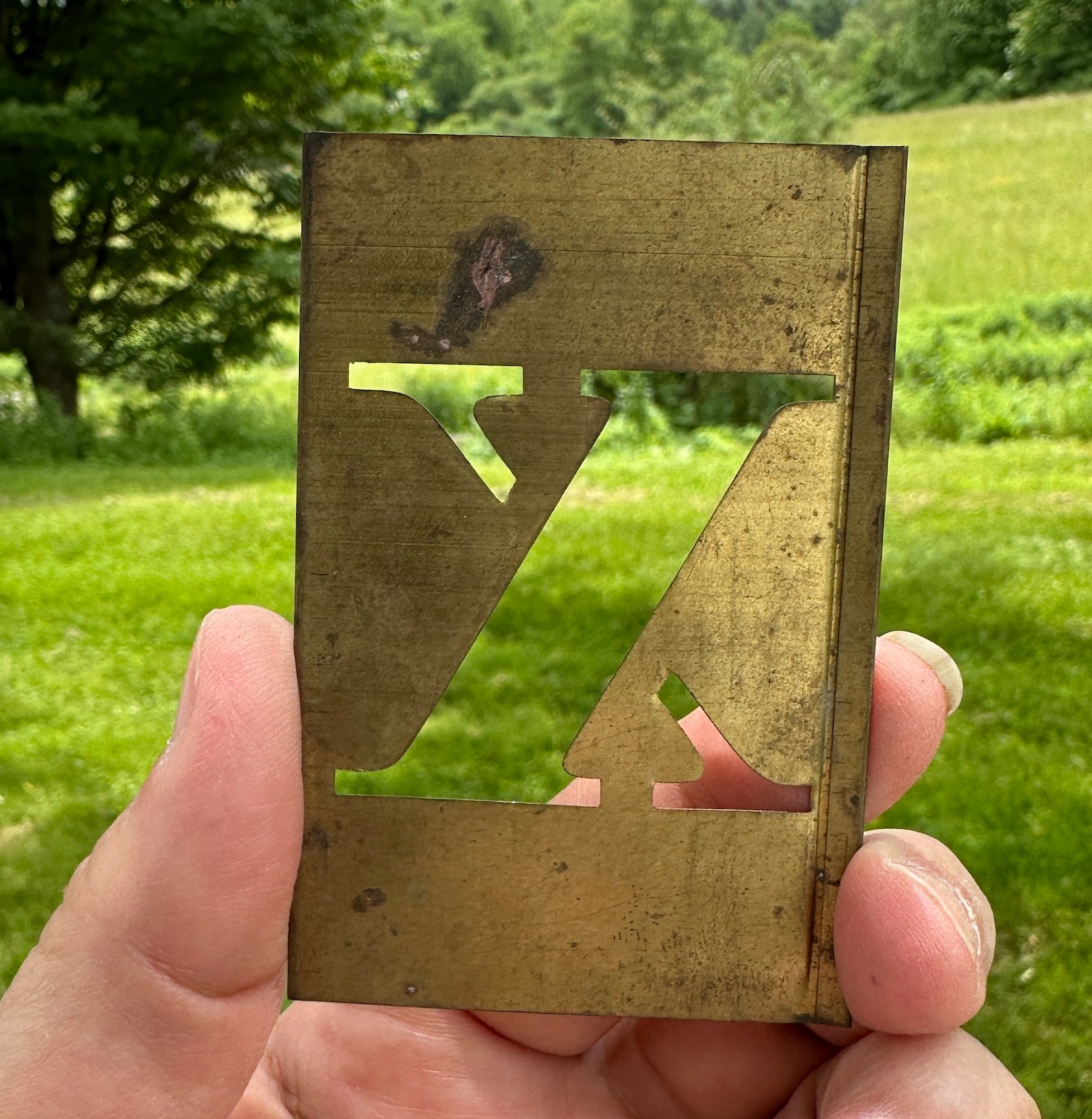 Antique Sheet Metal Brass Stencils, Alphabet & Numbers, Vintage ...