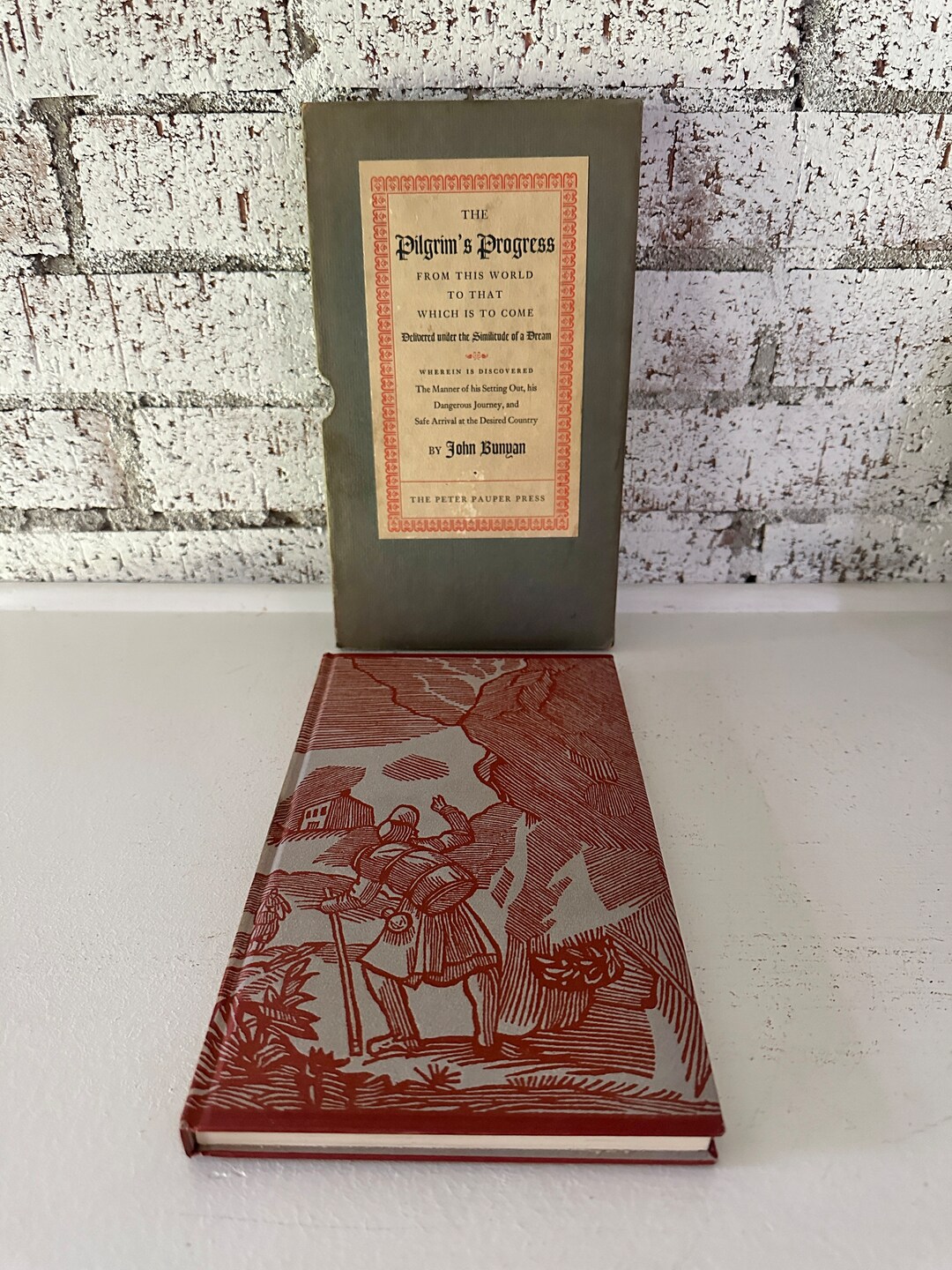 Vintage Book the Pilgrim's Progress by John Bunyan, the Peter Pauper ...