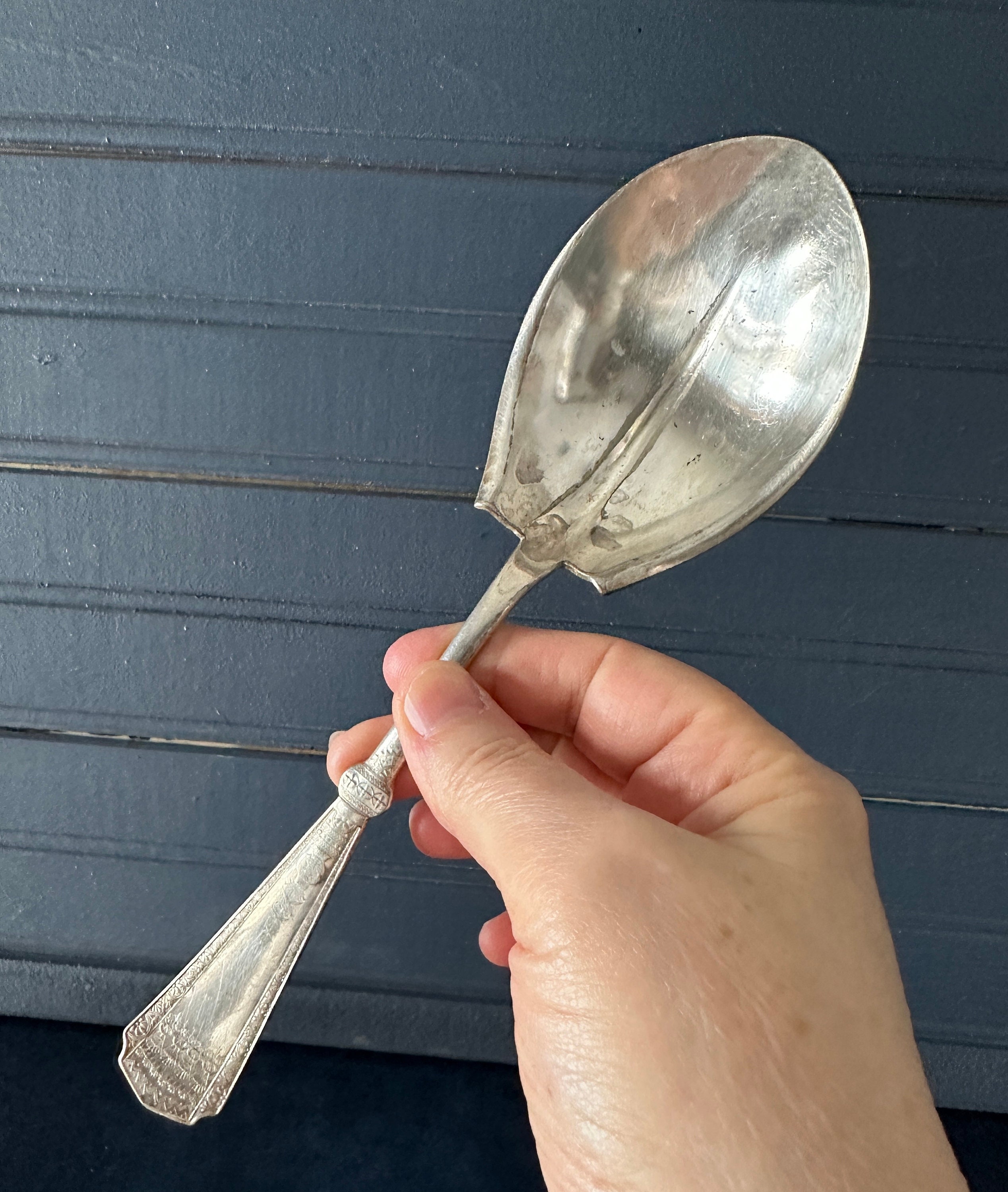 Vintage Sets of Silver Plate Serving Spoons, Assorted Hotel Silver ...