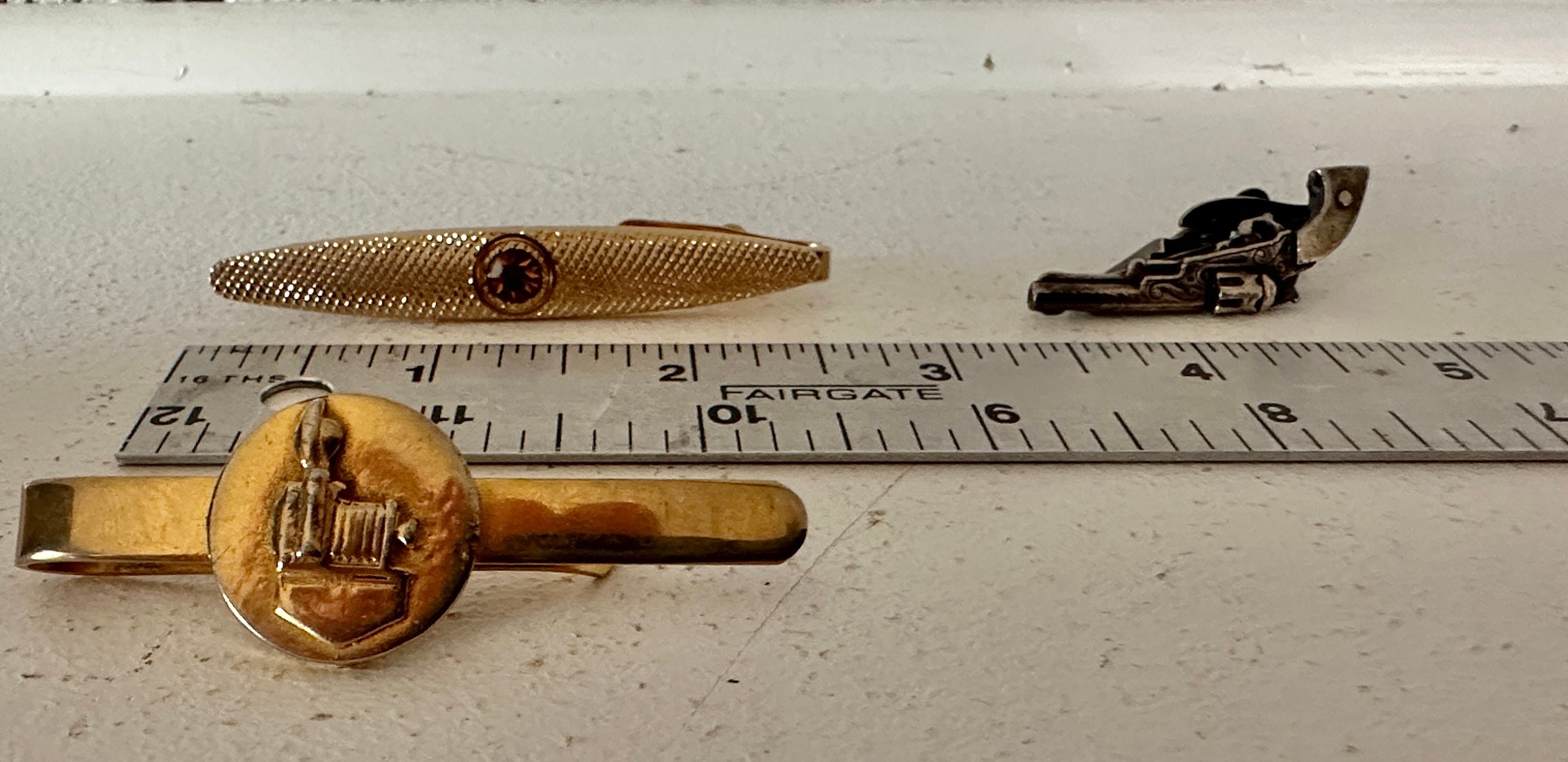 Vintage Tie Bars, Tie Clips, Set of 3 Mid Century Men's Accessories ...