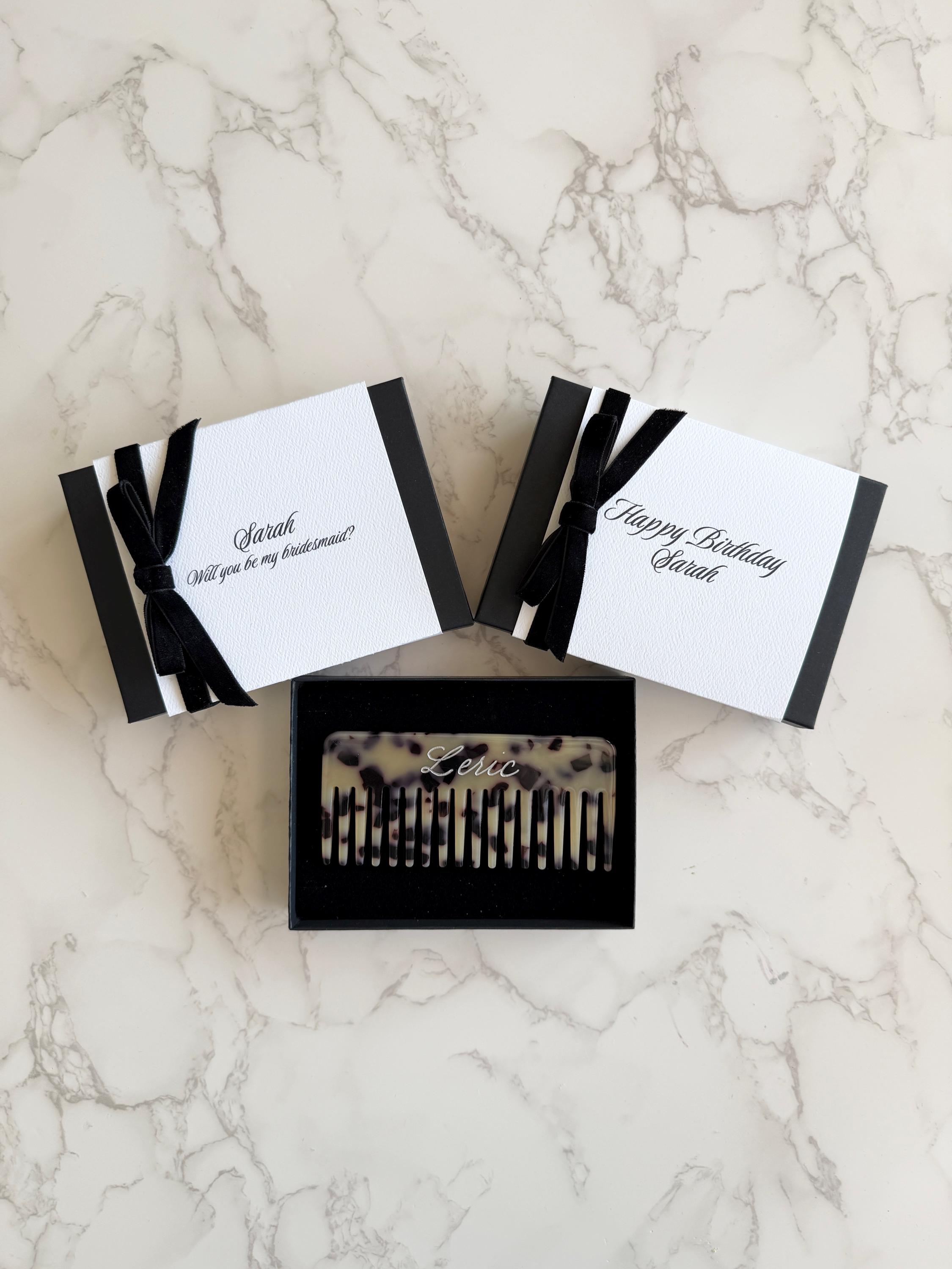 Personalized Engraved Comb | Custom Bridesmaid Proposal Gift ...