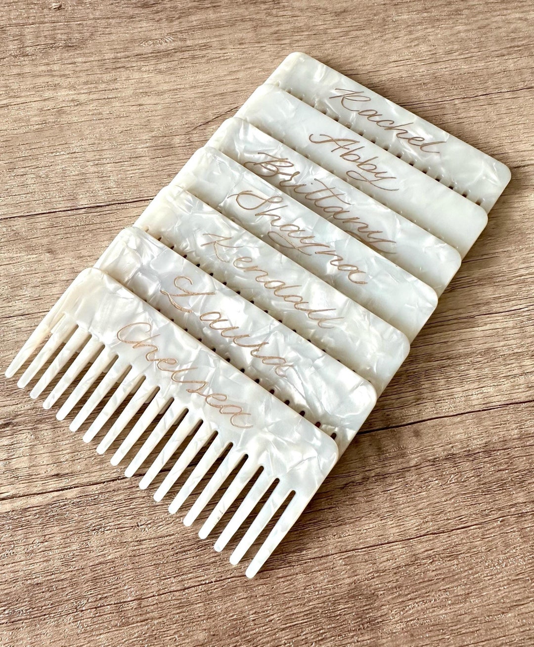Personalized Acetate Comb Engraving | Wedding Gift | Bachelorette ...