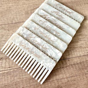 Personalized Engraved Comb | Custom Bridesmaid Proposal Gift ...