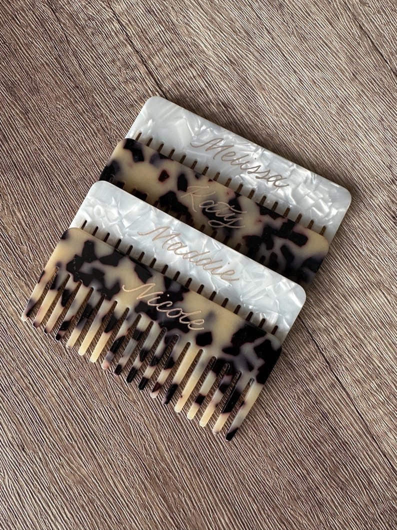 Personalized Engraved Comb | Custom Bridesmaid Proposal Gift ...