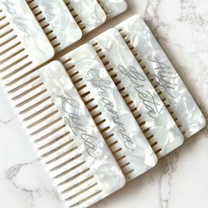 Personalized Acetate Comb Engraving | Wedding Gift | Bachelorette ...