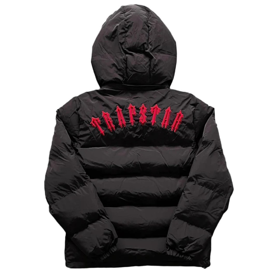 Trapstar Irongate Jacket, Detachable Hooded Jacket Puffer Jacket Black ...