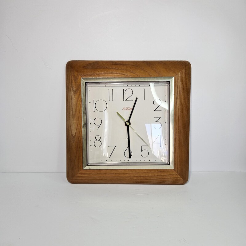 Vintage Square Clock - Etsy