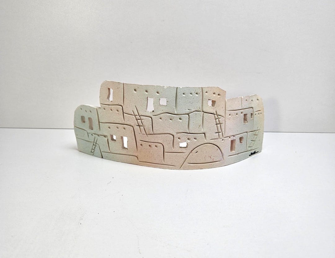 Shadrack Pastel Wall Candle Votive Luminary Table Decor Southwest Adobe ...