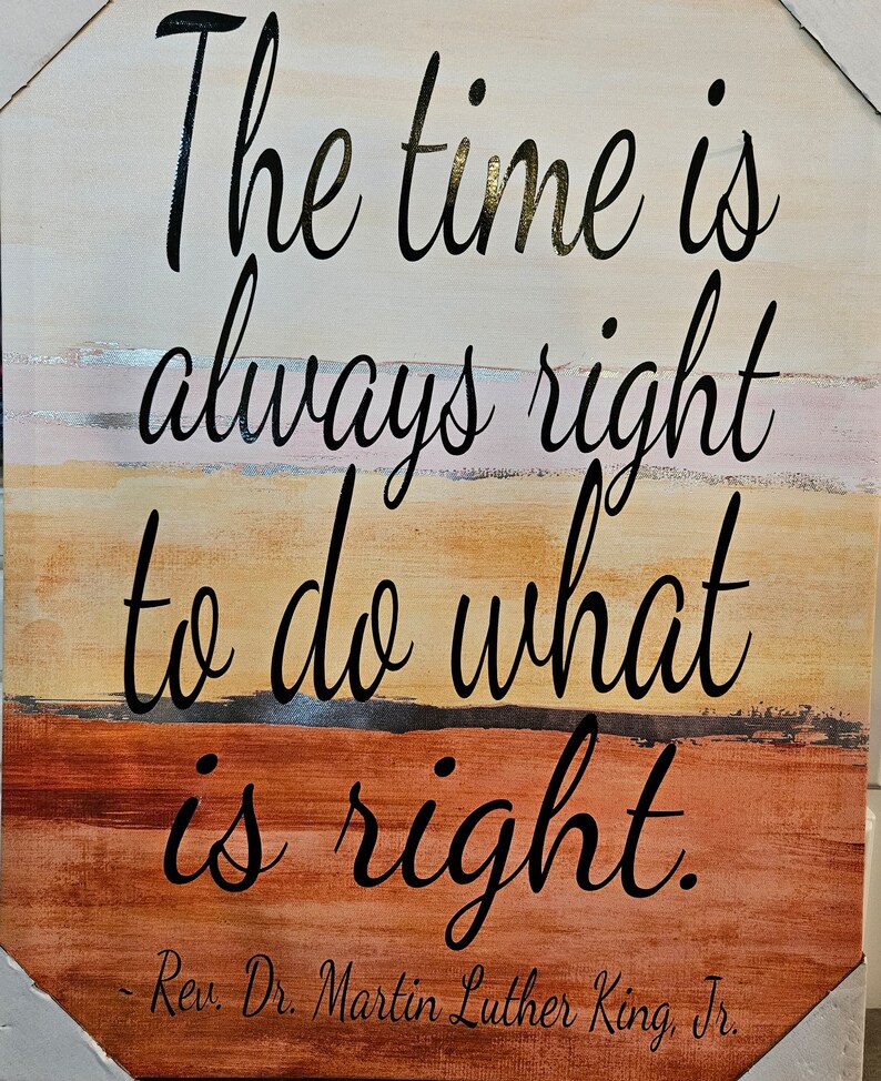 Martin Luther King - Black History Quote Wood-mounted Poster - Etsy