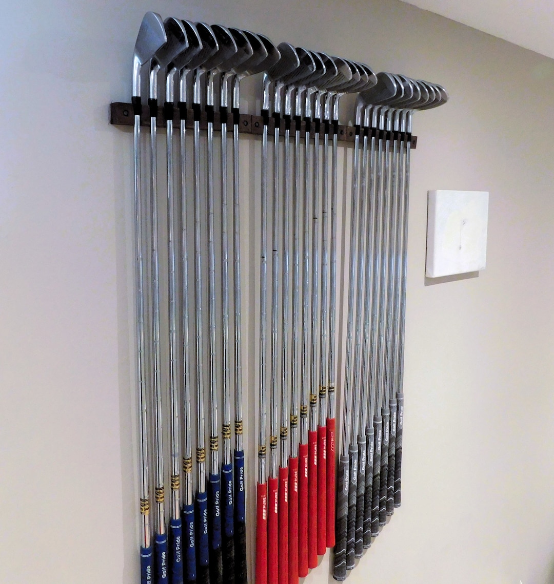 Golf Club Wall Mount. Golf Club Display. Golf Club Holder. Mancave ...