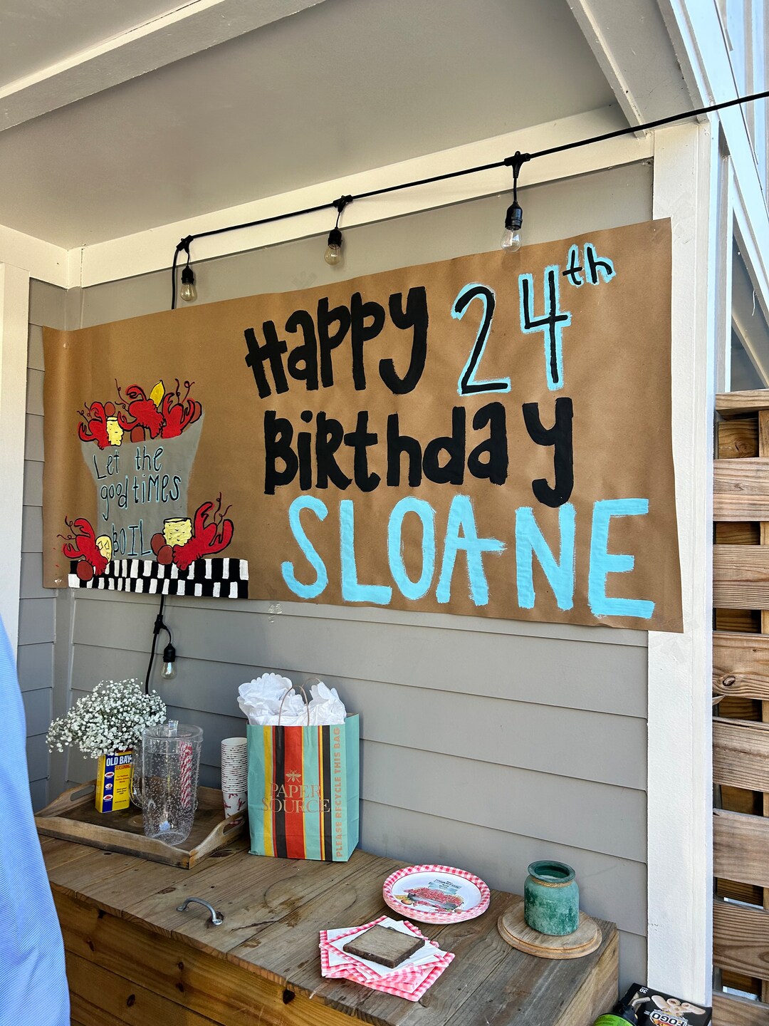 Painted Birthday Banner - Etsy