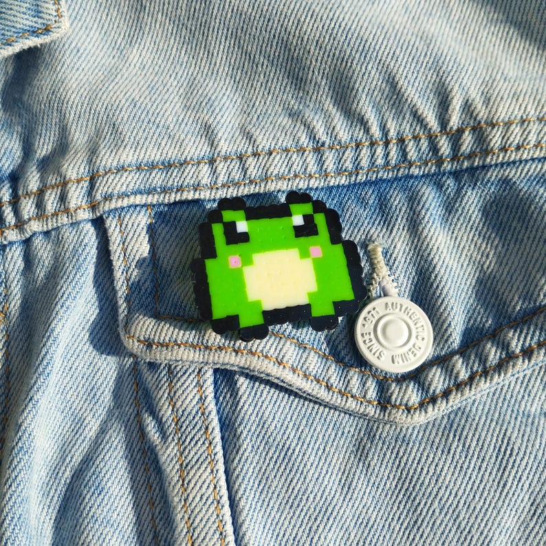 Cute Frog Pin - Etsy