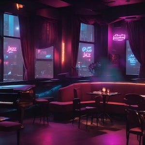 4K UHD Cafe Jazz Animated Streaming Background Cafe Jazz Ultra High ...