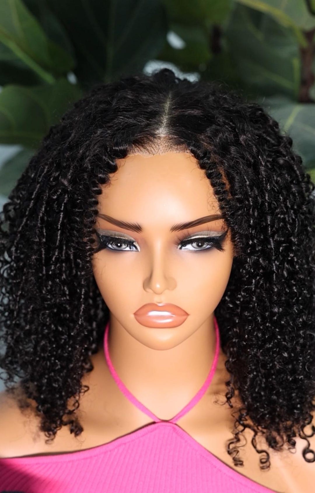Glueless Curly Wig With Bangs - Etsy