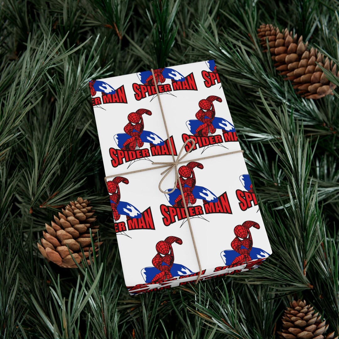 Wrapping Paper, Gift Paper, Spiderman Christmas Gift Wrapping Paper for ...