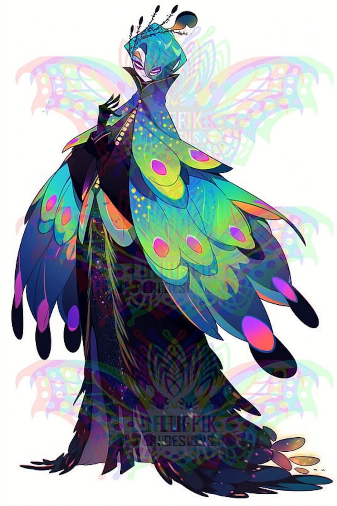 Exclusive Ownership Adoptable #80- Fantasy Character Adoptable, Peacock ...