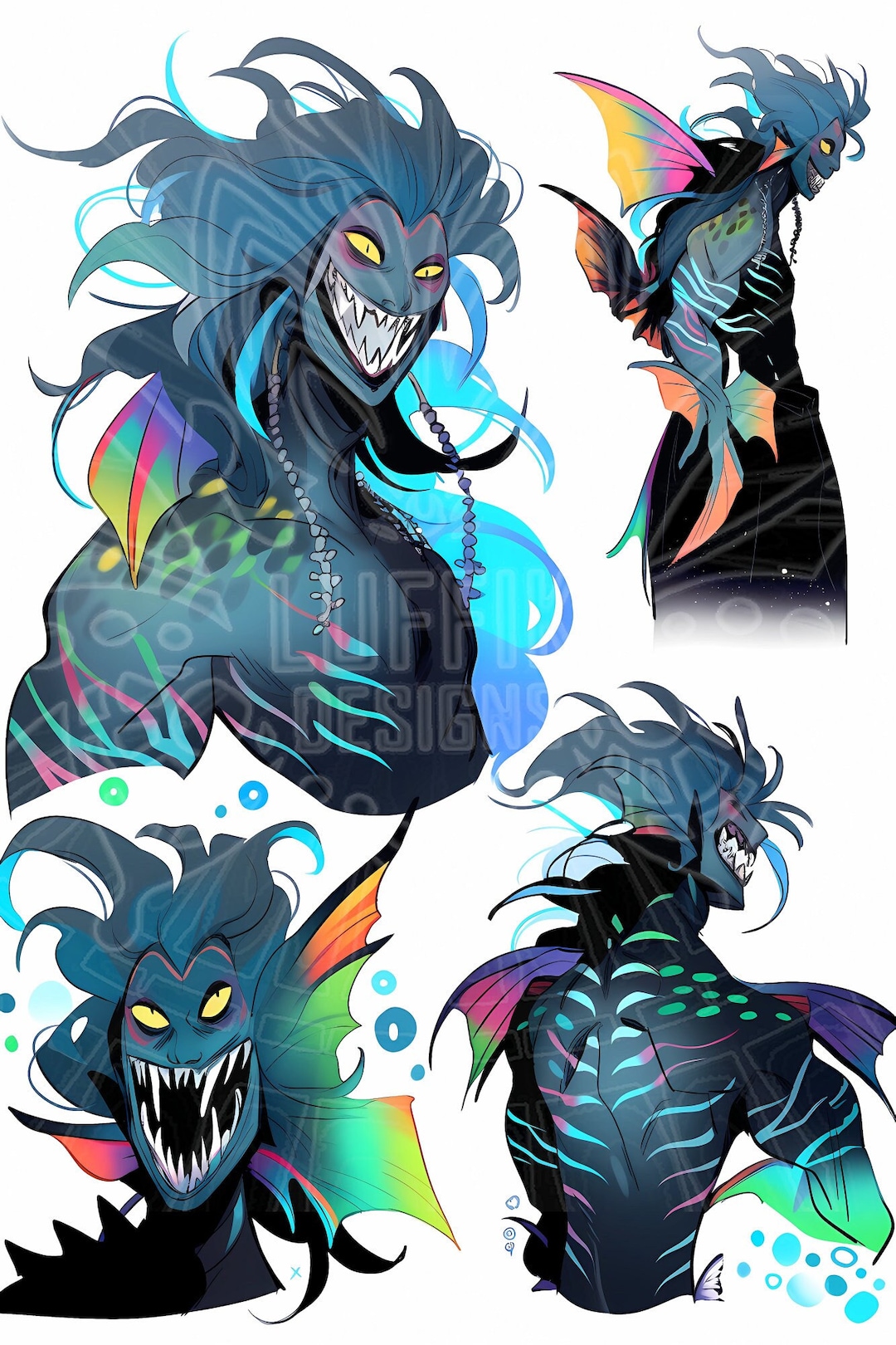 Adoptable Merfolk 20 Exclusive Ownership Fantasy Character Adoptable ...