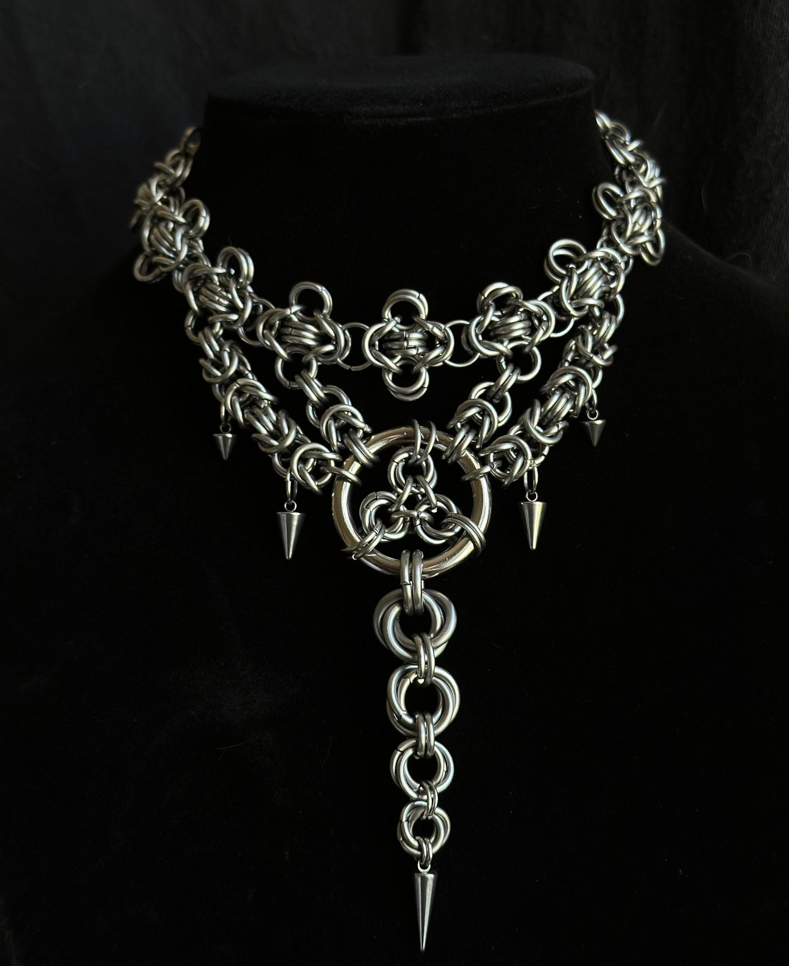 Valkyrie | Handmade Stainless Steel | Chainmail Necklace - Etsy