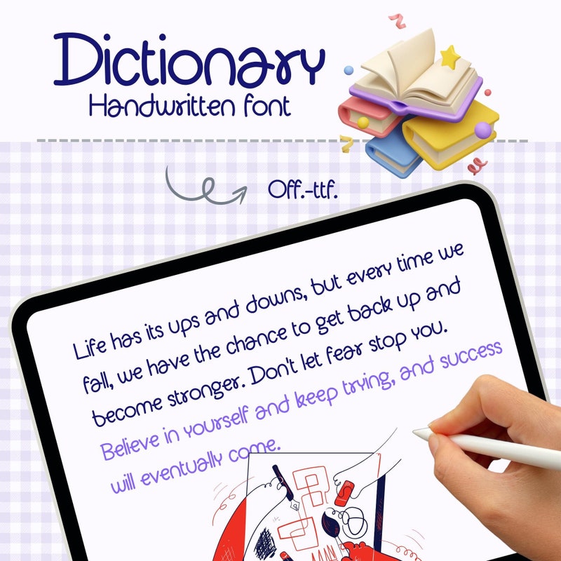 Dictionary Font - Etsy