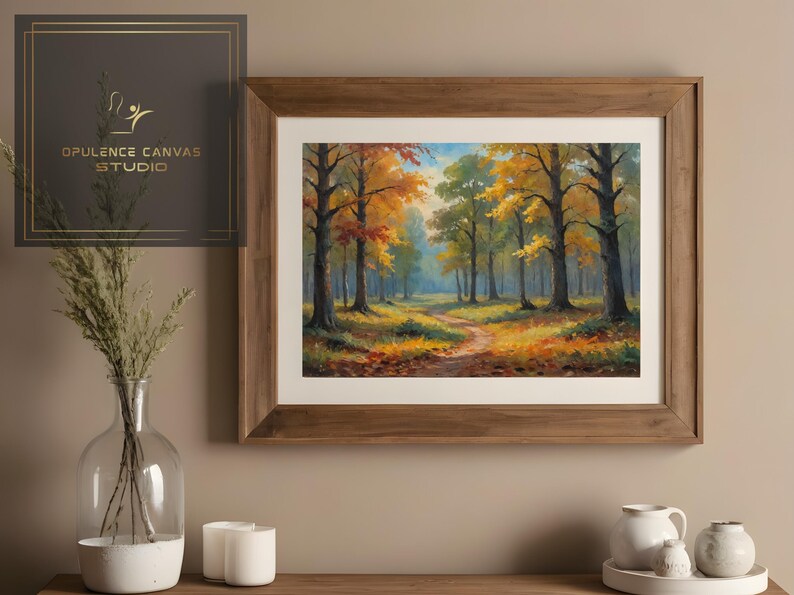 Autumn Forest Landscape Digital Download - Fine Art Print, Fall Nature ...