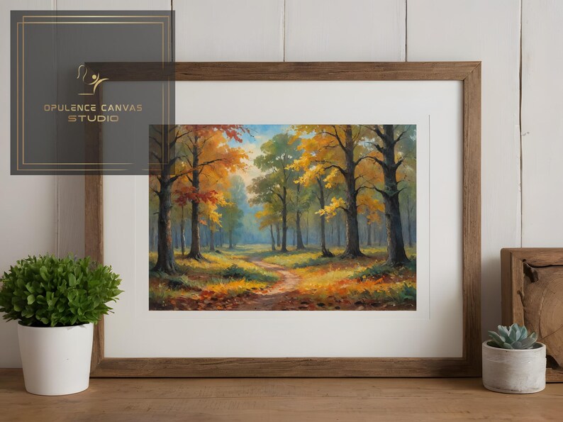 Autumn Forest Landscape Digital Download - Fine Art Print, Fall Nature ...