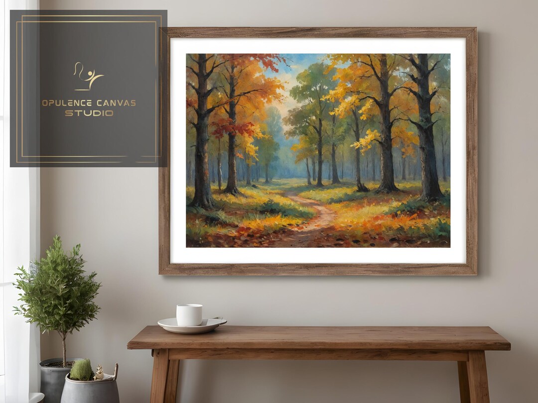 Autumn Forest Landscape Digital Download - Fine Art Print, Fall Nature ...