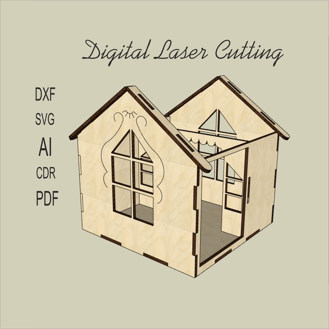 Diorama Church Laser Cutting ,3D Model for Plywood Cutting, Digital ...