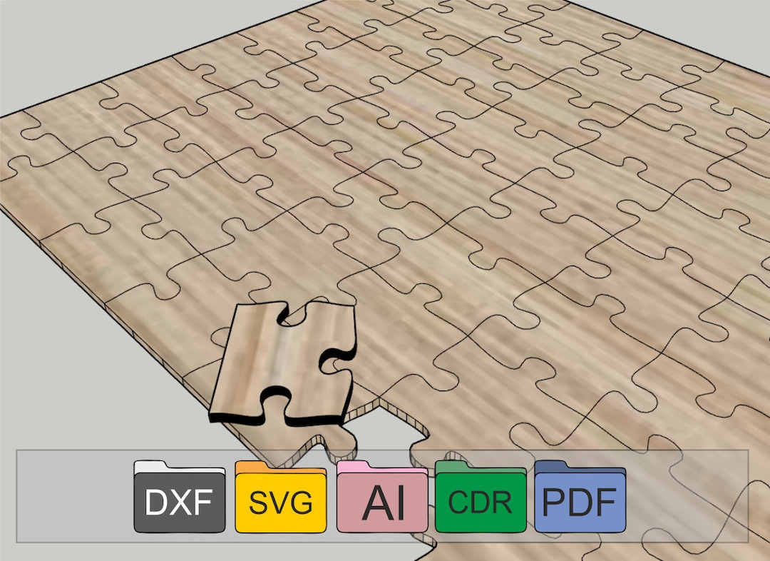Puzzles Laser Cut,digital Download,vector Format ,cutting Jigsaw ...