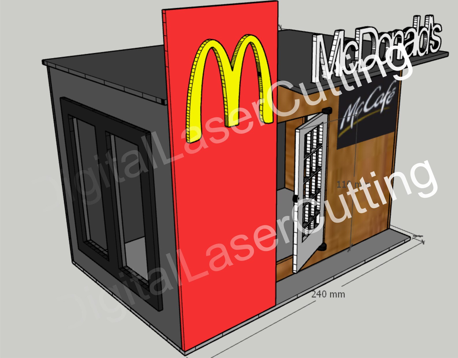 Diorama ,mcdonalds,miniature Restaurant,diorama Restaurant,mini Diorama ...